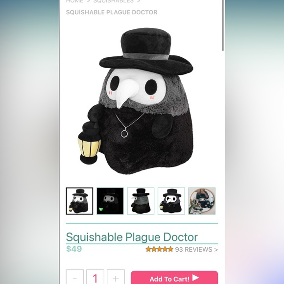 Squishable | Toys | Plague Doctor Squishable | Poshmark
